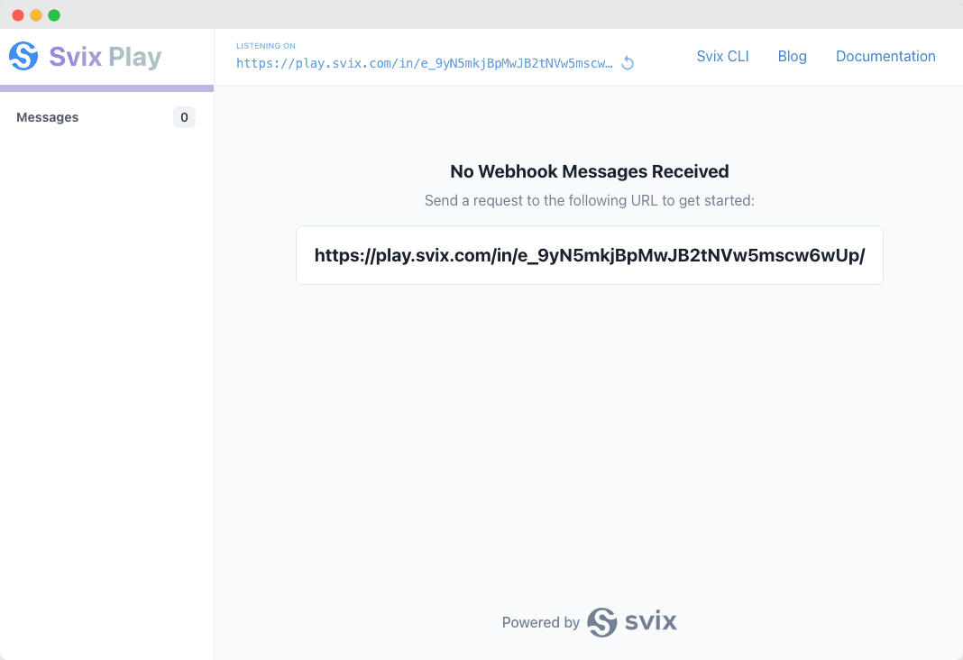 Svix Playground: Webhooks Tester & Debugger · Svix